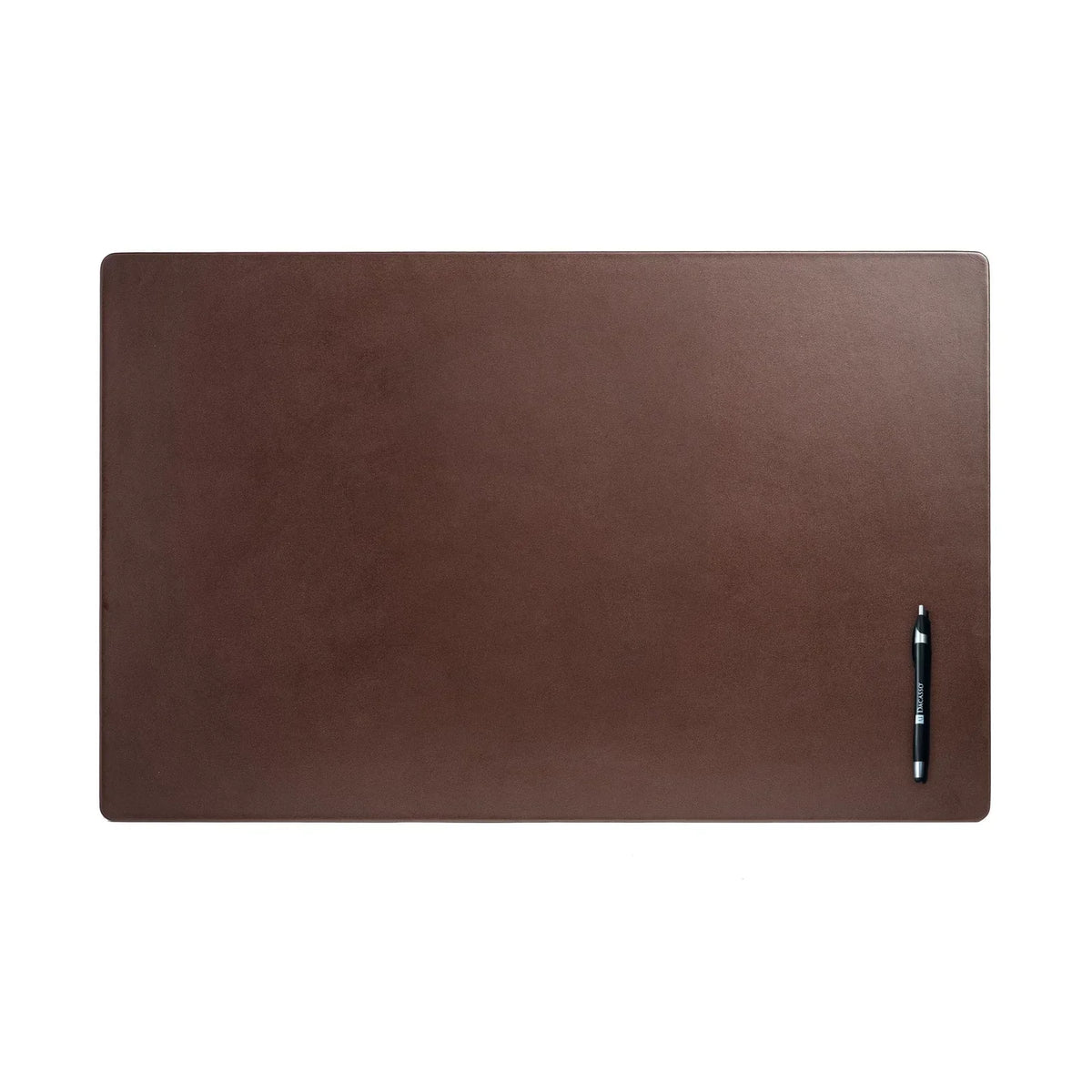 Dacasso Chocolate Brown Leather 30" x 19" Desk Mat without Rails ...