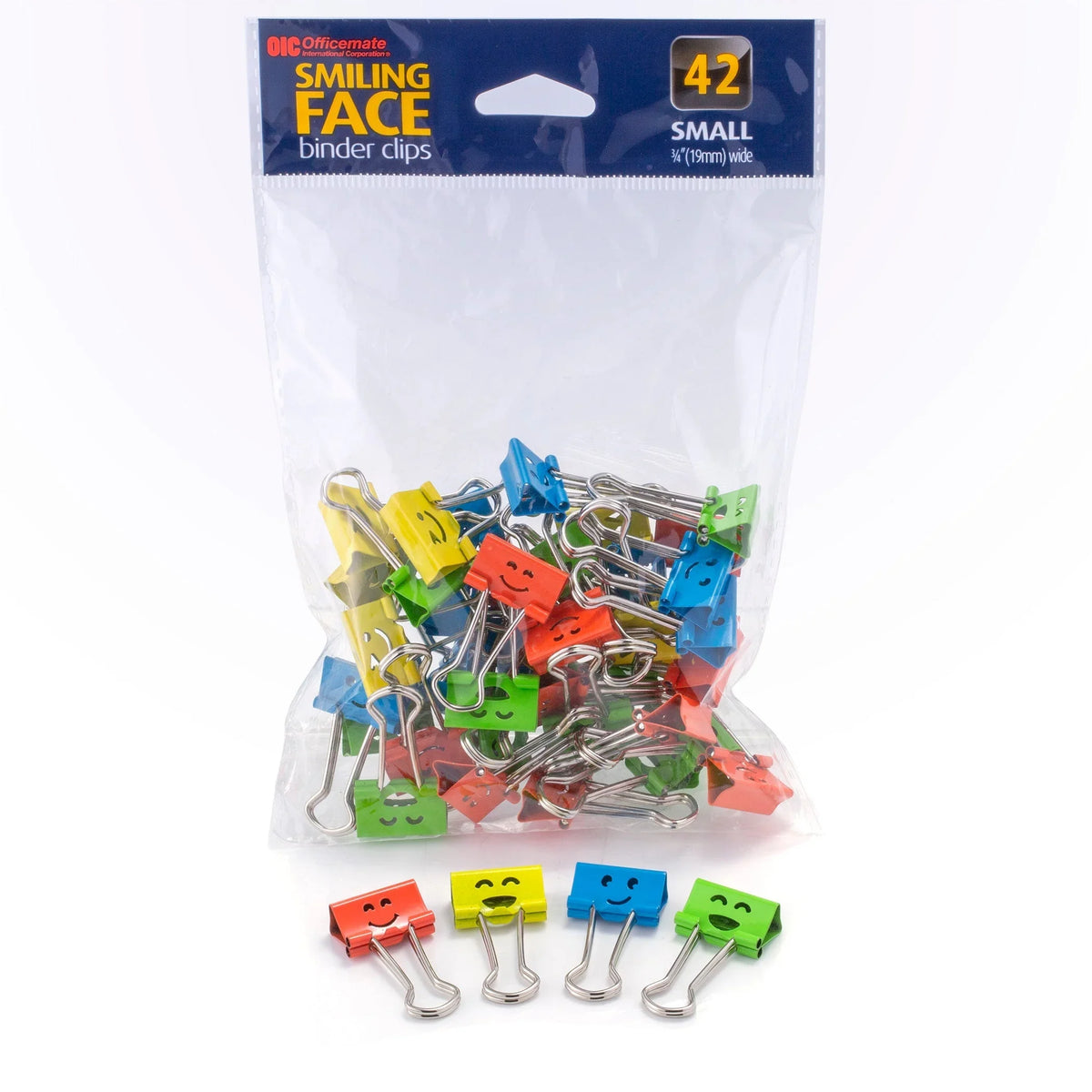 Officemate® Smiling Face Binder Clips - Small – Victor® Technology