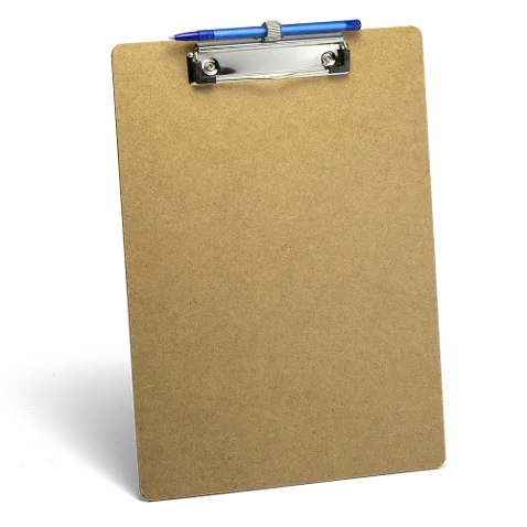 Officemate® Wood Clipboard Memo Size with Low Profile Clip and Pen Hol ...